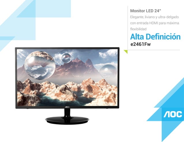 Monitor LED AOC - e2461Fw | PPT
