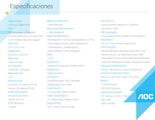 Monitor LED AOC - e2461Fwh | PPT