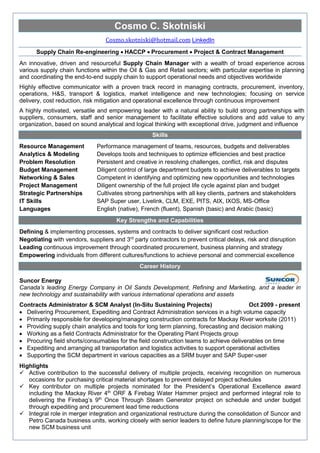 Cosmo Skotniski CV Public | PDF