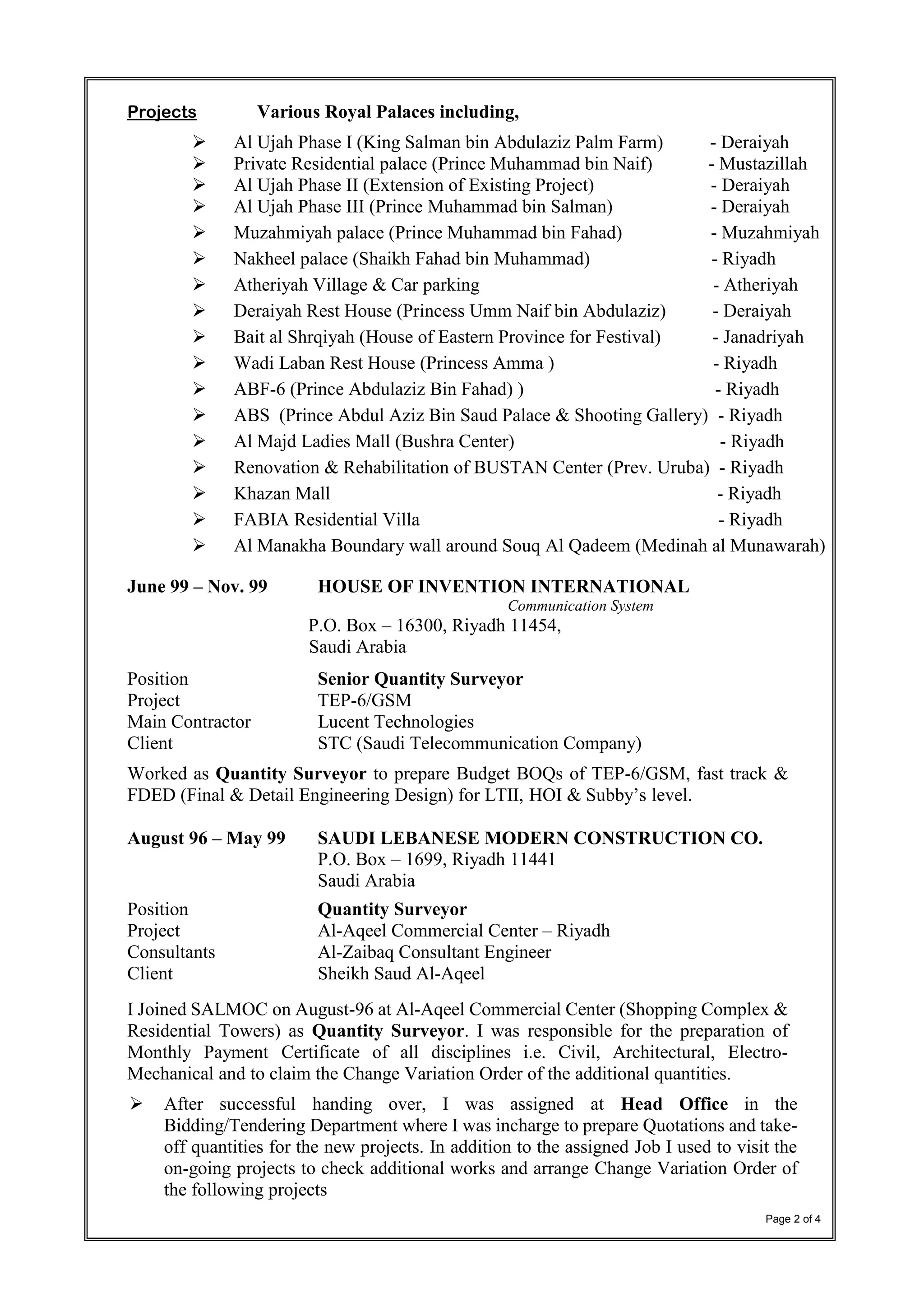 Wakeel Khan Aftab-CV | PDF | Civil Engineering Industry | Industries