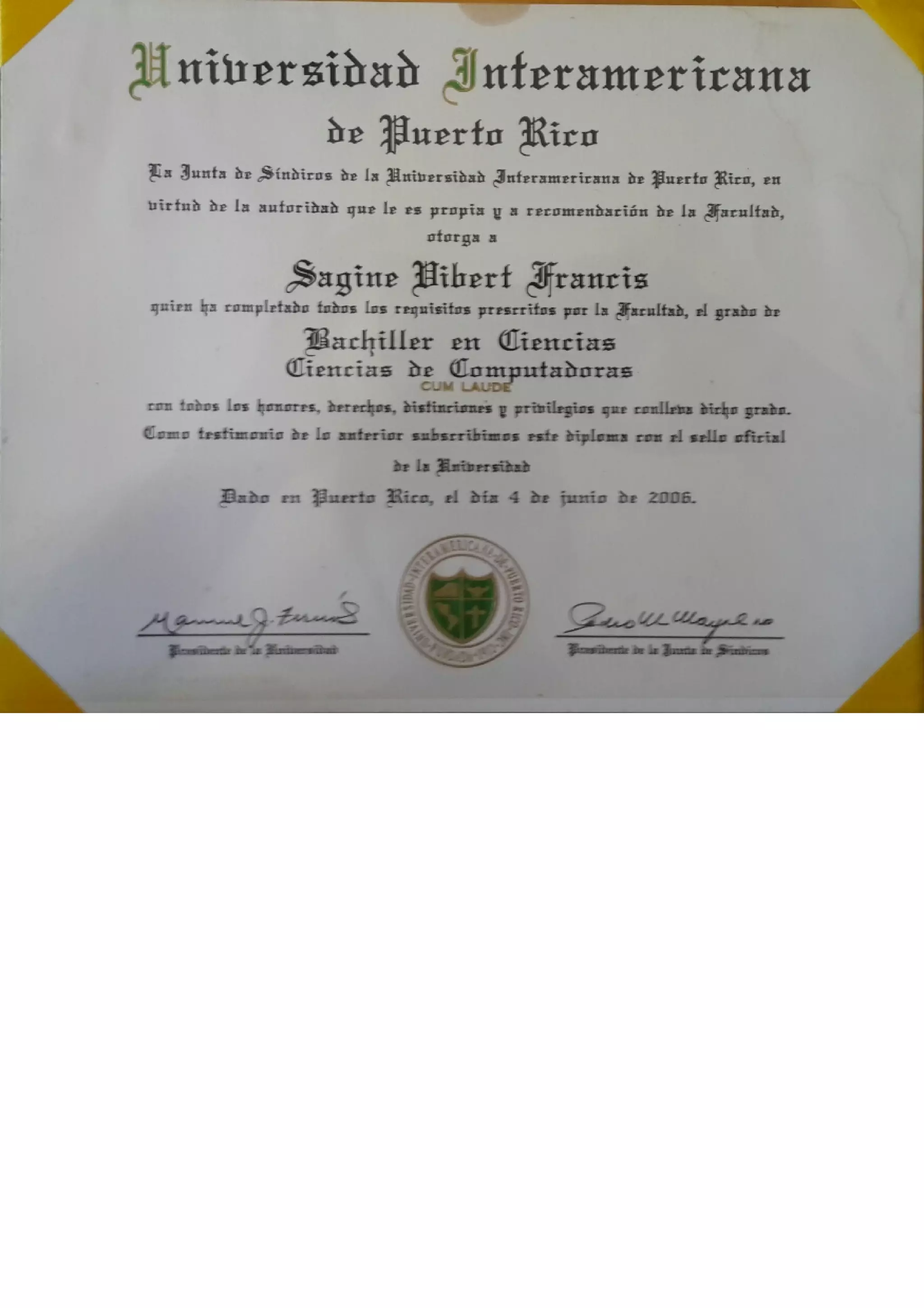 diplome bachelor | PDF