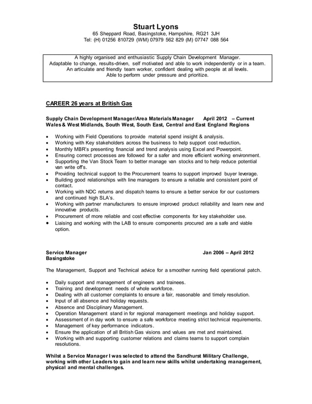 Stuart Lyons CV | DOCX