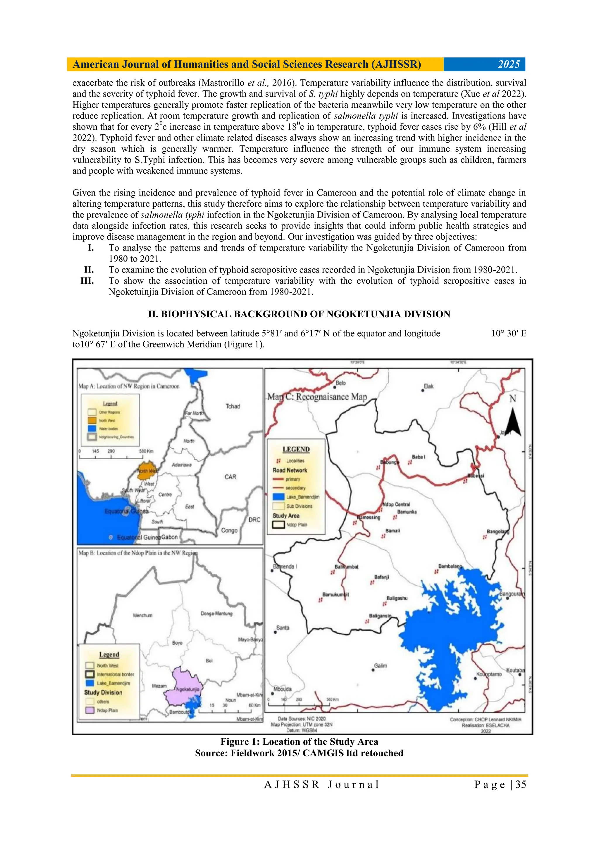 IMPACTS OF TEMPERATURE VARIABILITY ON SALMONELLA TYPHI INFECTION IN ...