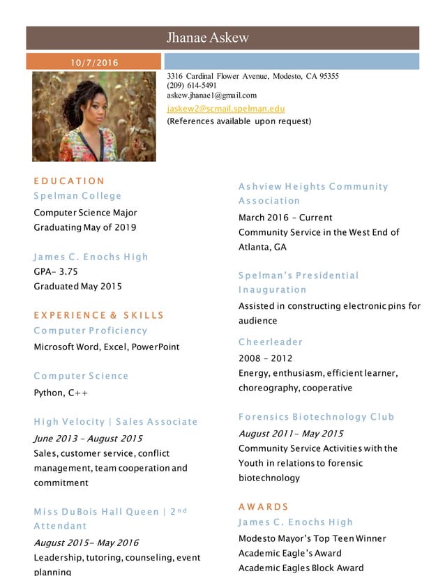 Resume_October 2016 (Autosaved) | PDF