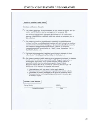 IMMIGRATION RESEARCH PAPER (FINAL) | PDF