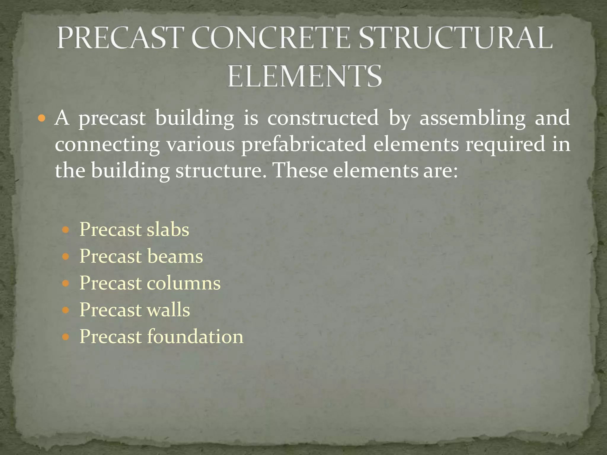 PRECAST BUILDING SYSTEM | PPTX
