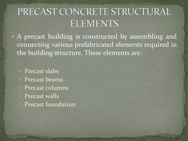 PRECAST BUILDING SYSTEM | PPTX