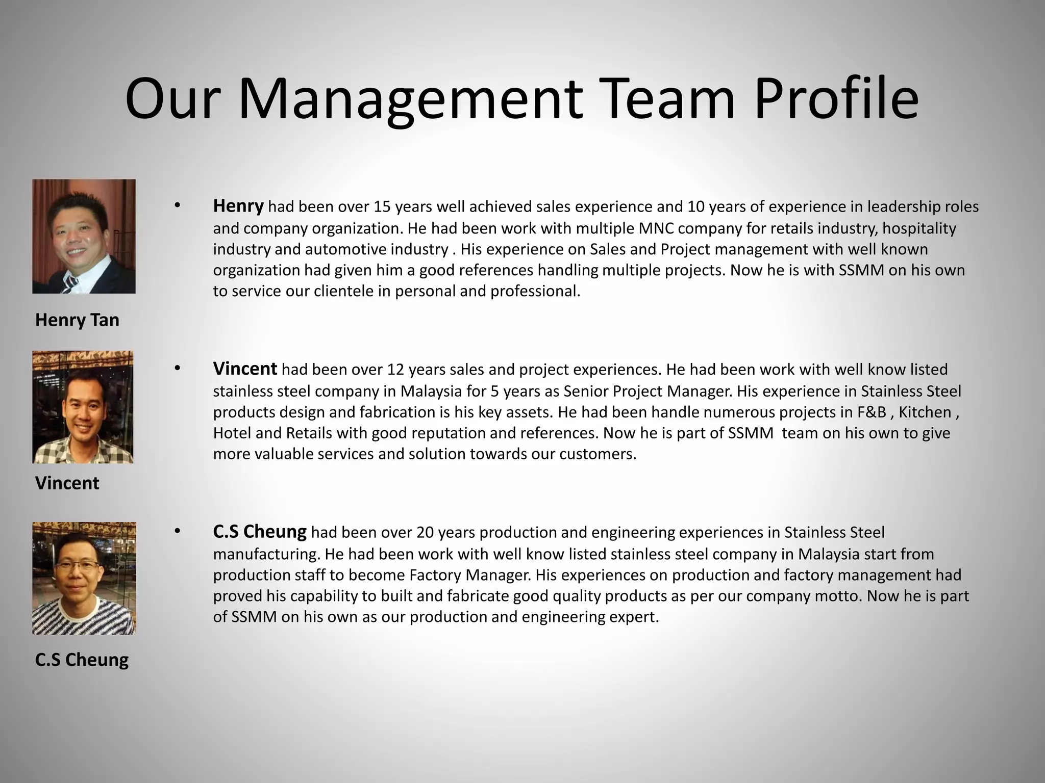 SSMM Company Porfile revised | PPT