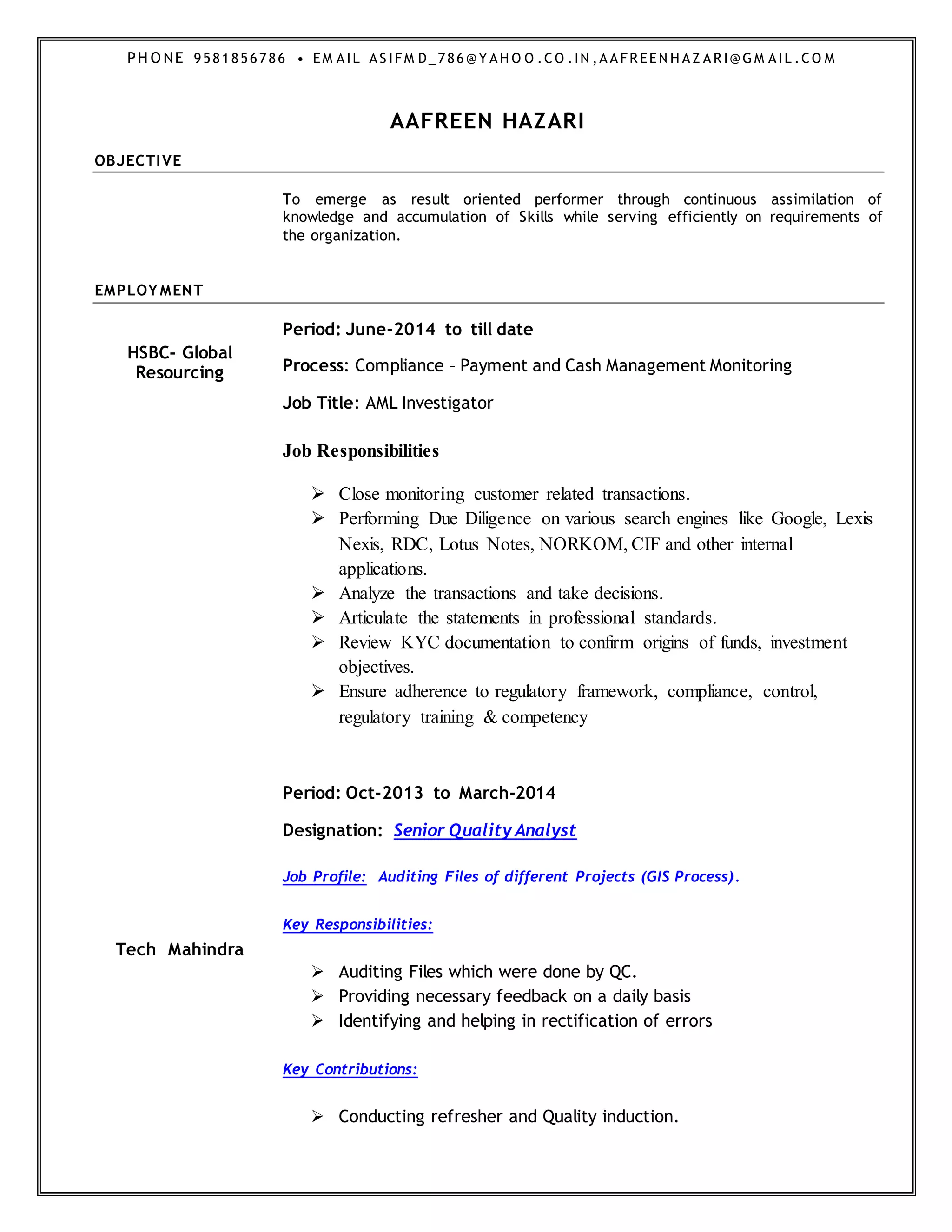 aafreen resume 1 - Copy | DOCX