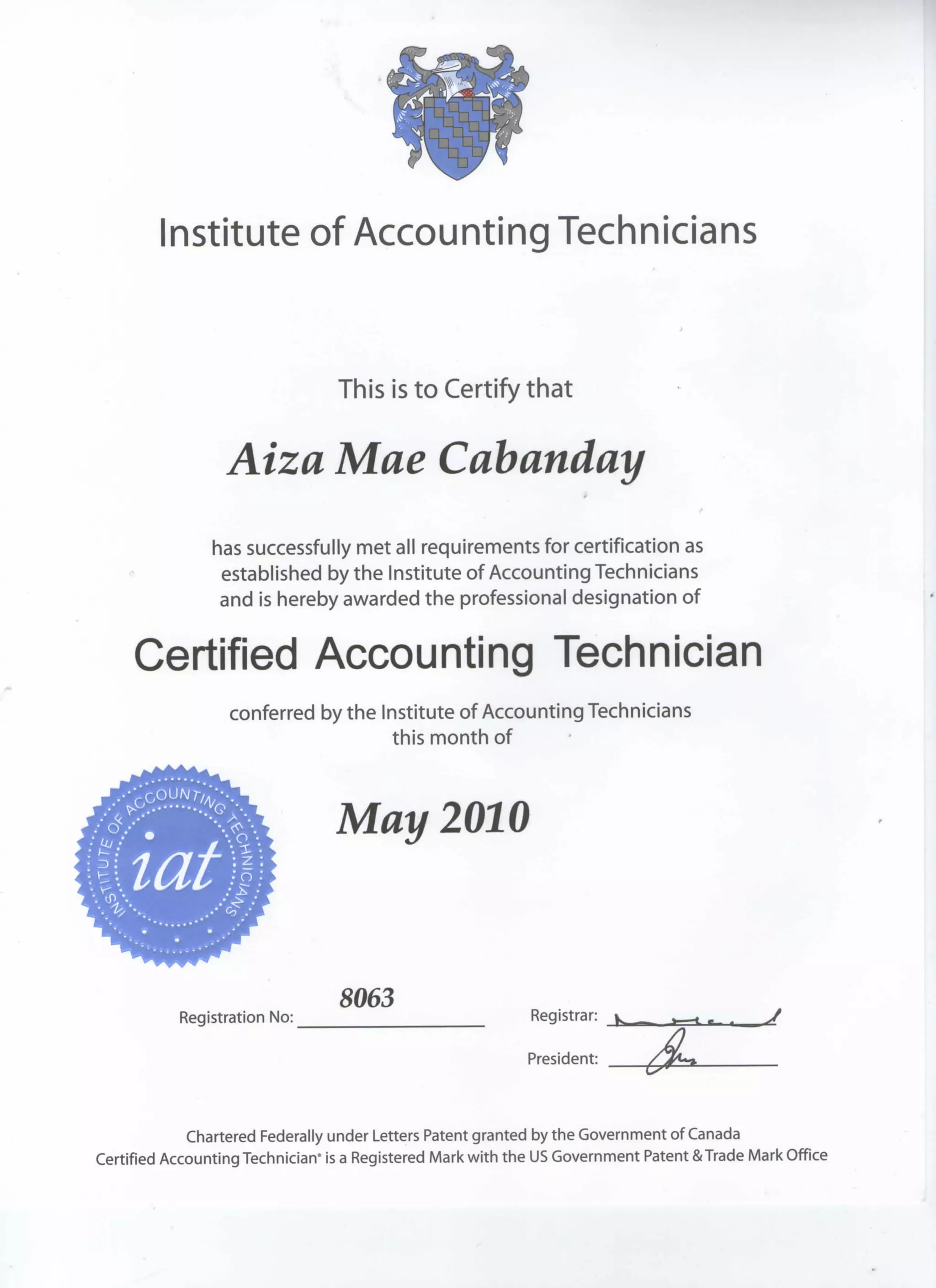 CAT certificate | PDF