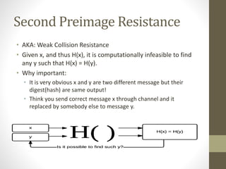 Cryptographic Hashing Functions | PPTX