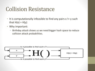 Cryptographic Hashing Functions | PPTX