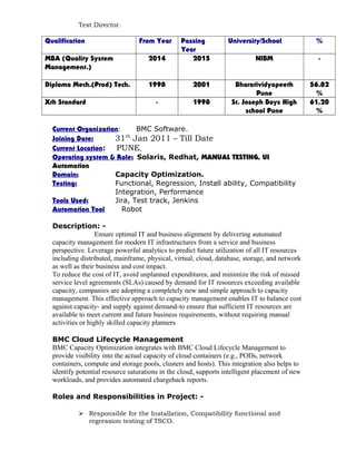 CV Amol Dethe | DOC | Cloud Computing | Internet