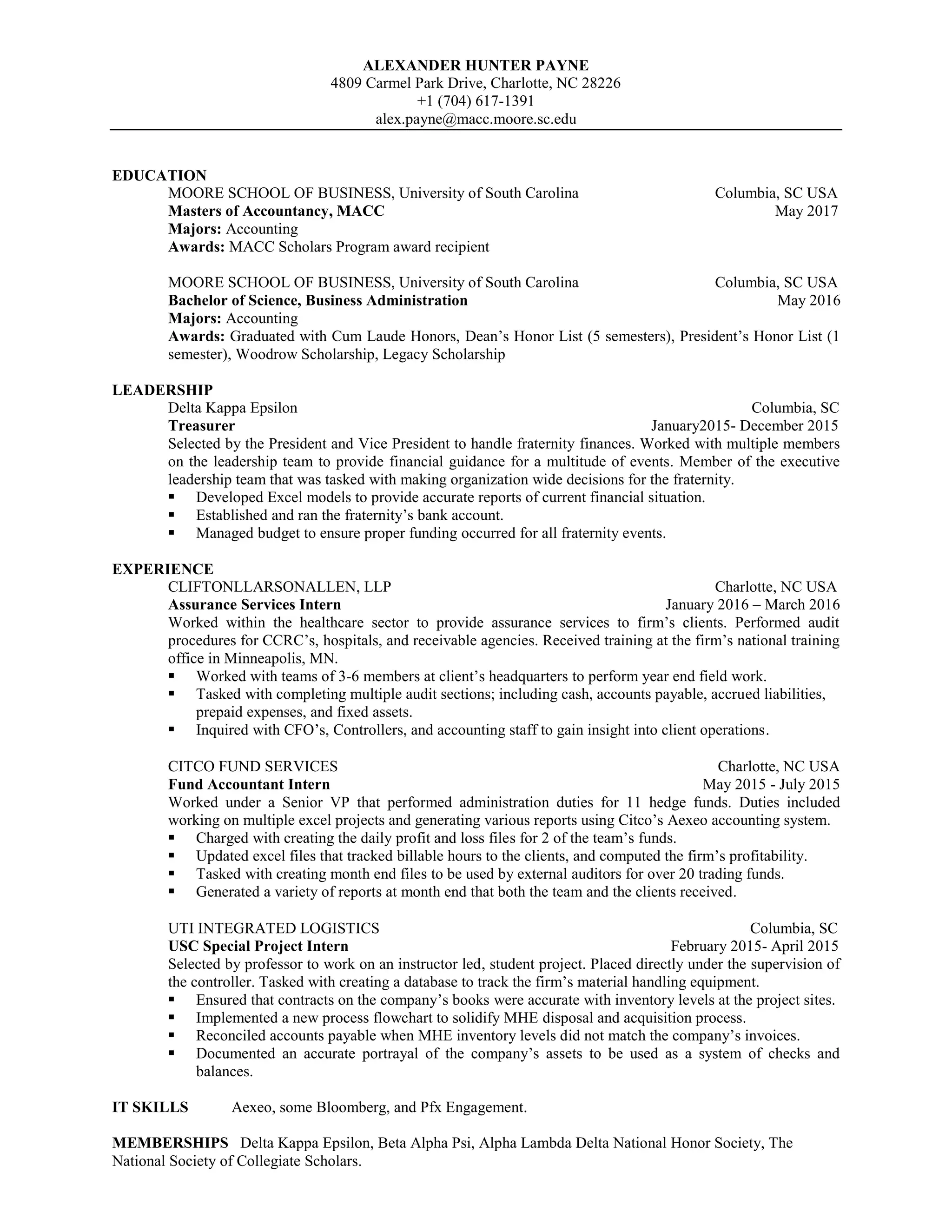 Alex Payne Resume (8-24-2016) | PDF