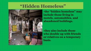 HOMELESS IN AMERICA presentation | PPTX