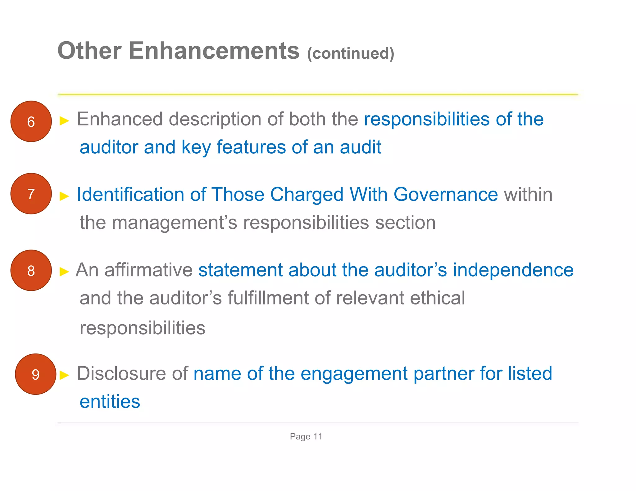 Presentation on New Auditor Report | PPTX