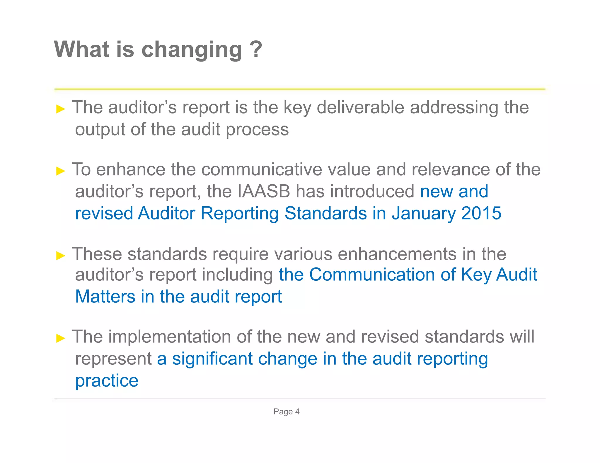 Presentation on New Auditor Report | PPTX