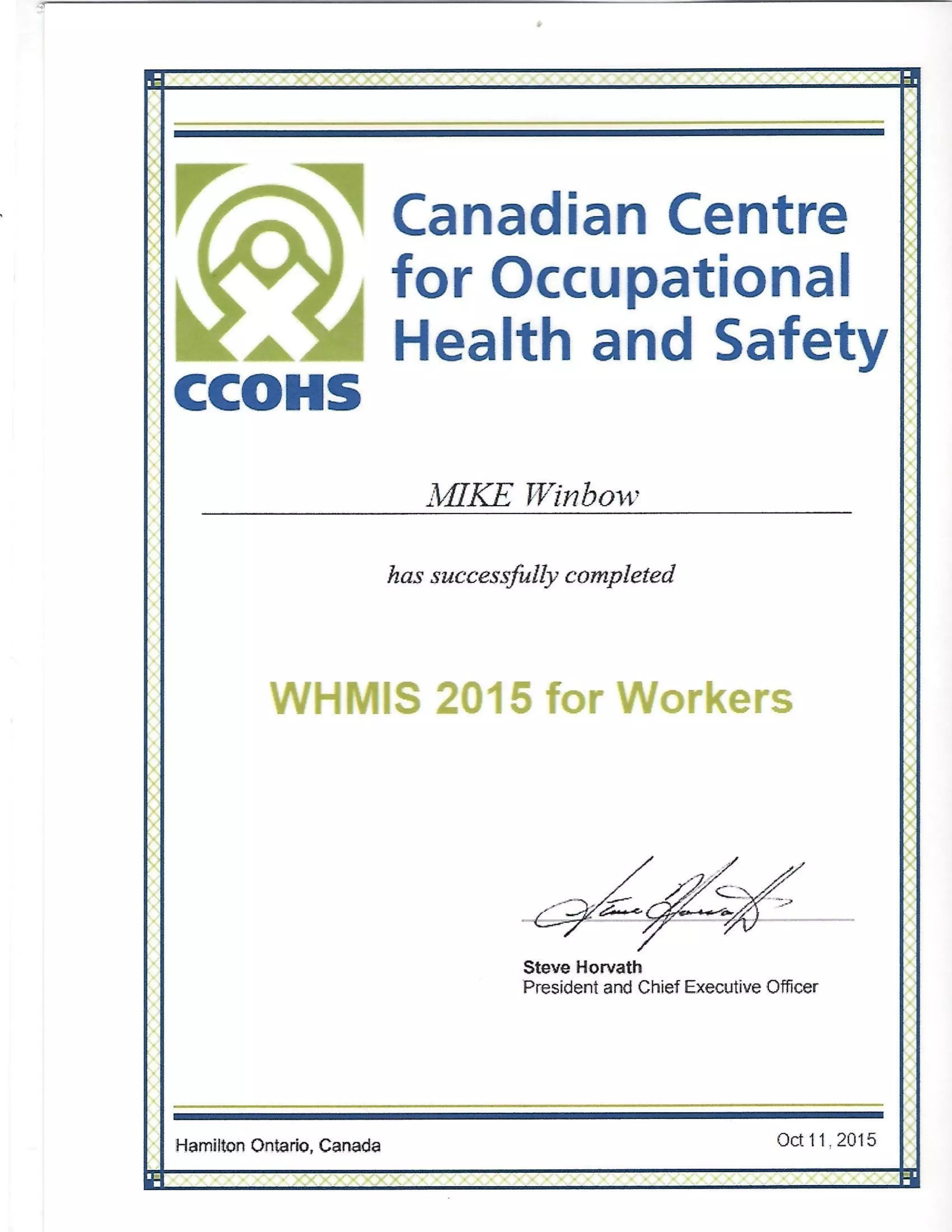 WHMIS 2015 | PDF