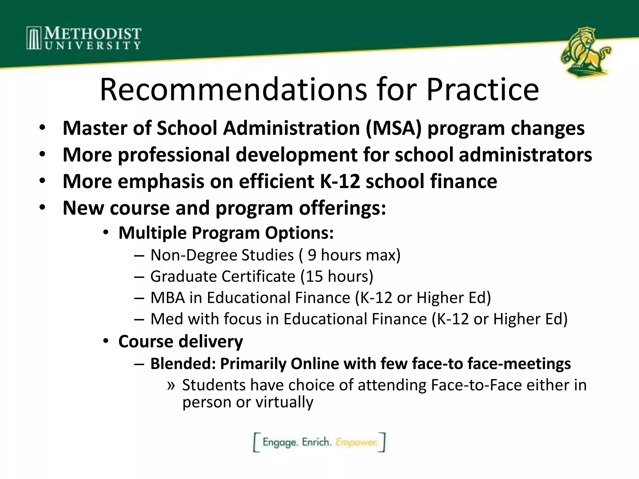 Final Presentation | PPTX | Professional School | Postgraduate Education