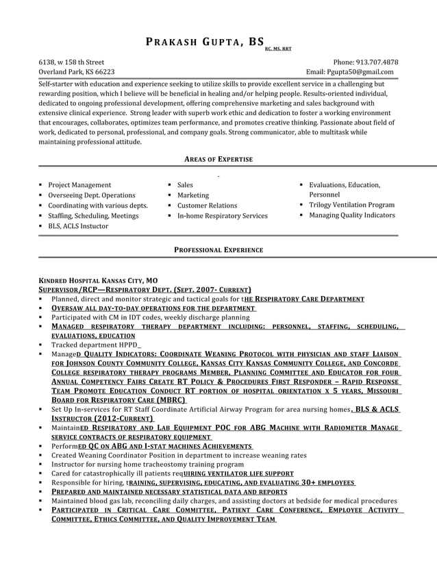 prakashguptaresumeRT032815 | DOC