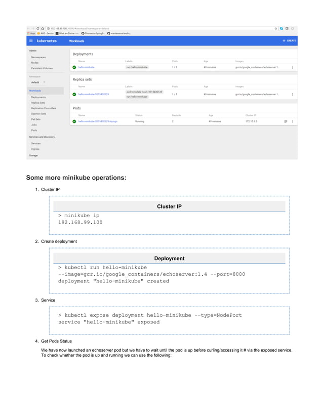 kubernetes - minikube - getting started | PDF kubernetes - minikube - getting started | PDF