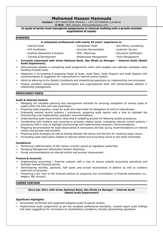 Mohamed Hamouda_ Years of exp (22) | PDF