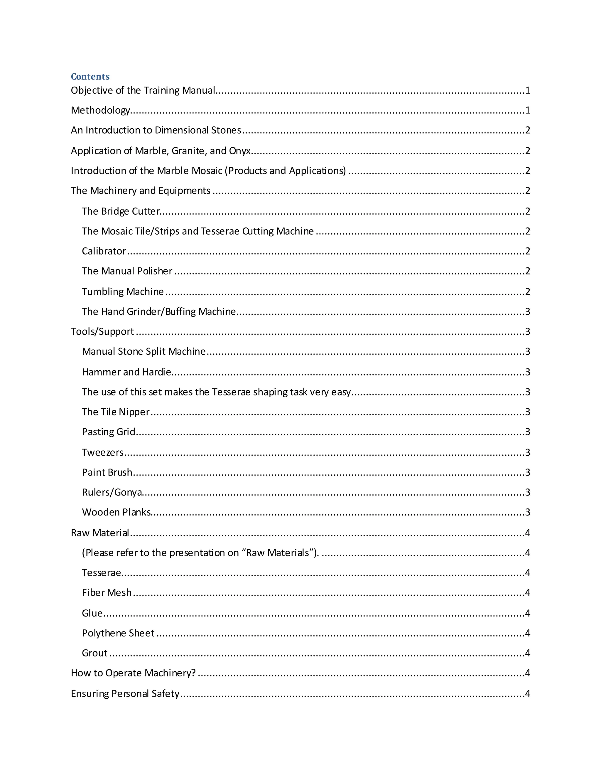 Mosaic Training Manual- Simple | DOCX