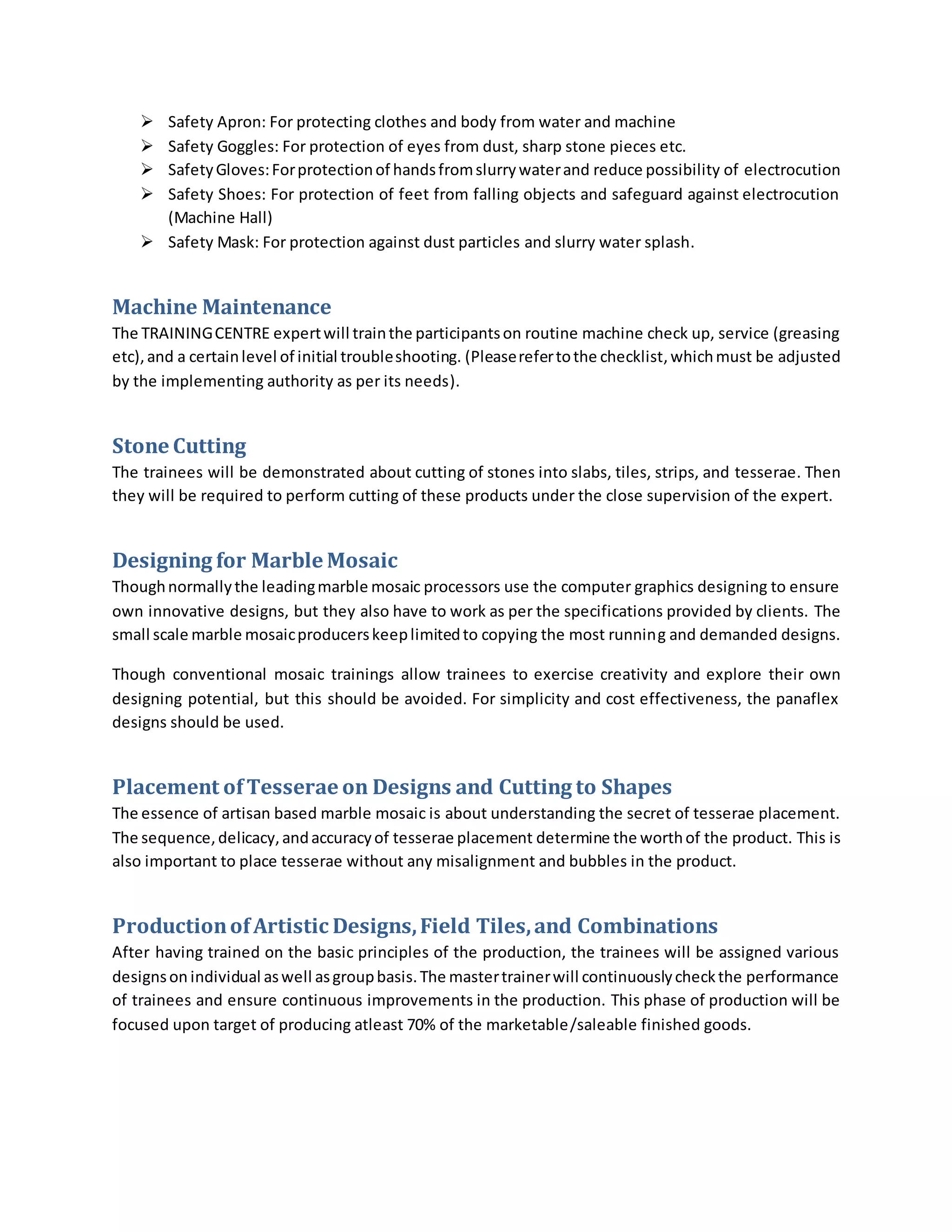 Mosaic Training Manual- Simple | DOCX