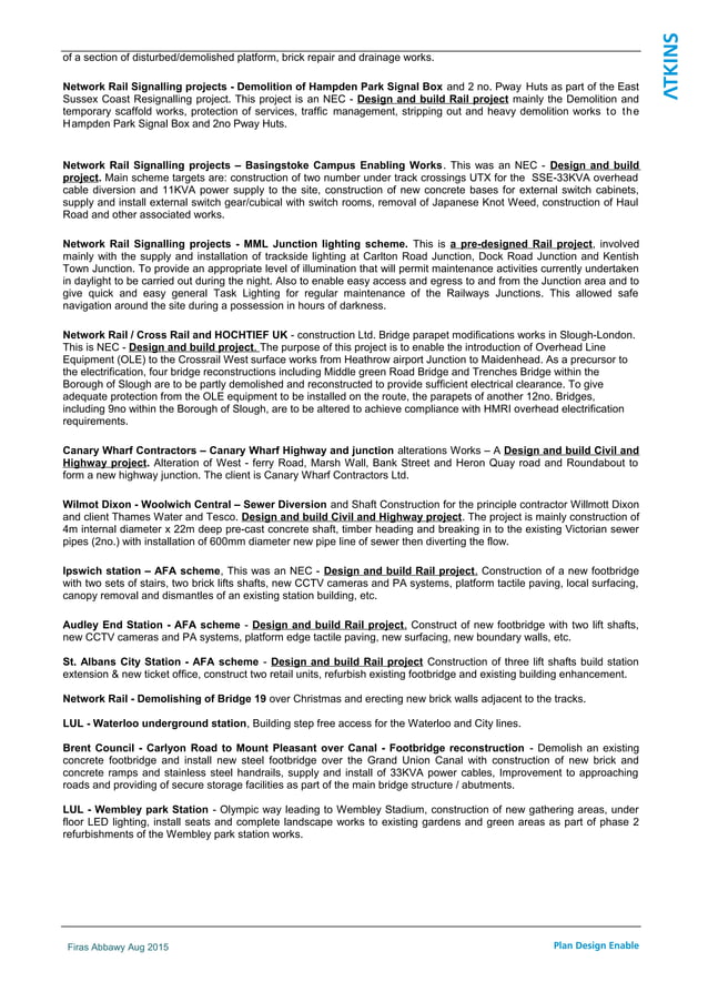 Firas Abbawy CV - Atkins | PDF