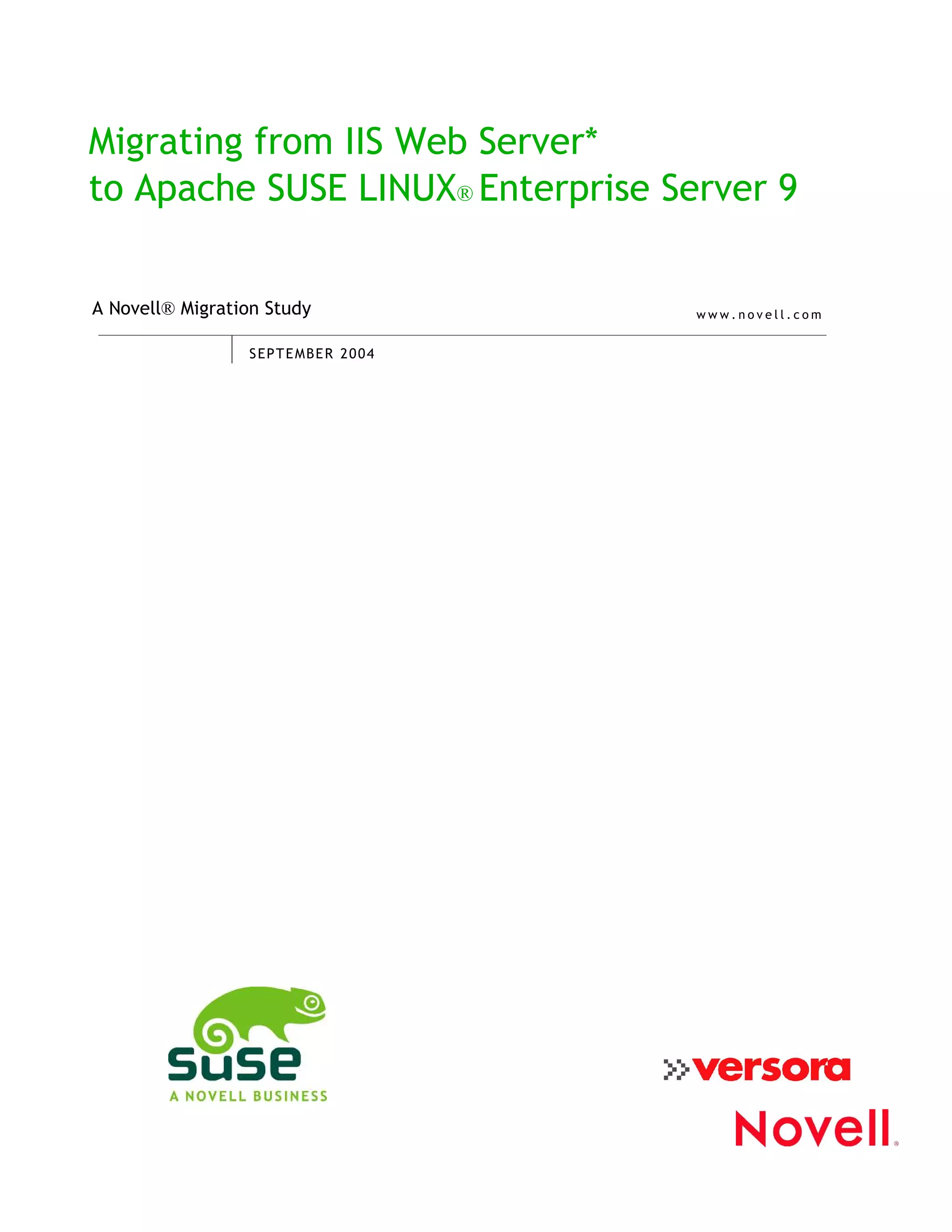 SuSE-Linux-Migration-Guide-IIS-to-Apache | PDF
