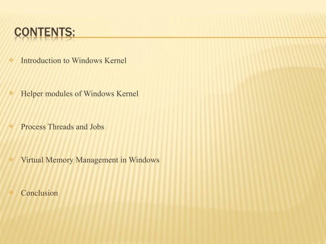 Windows Kernel- | PPT