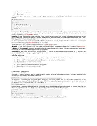 Pseudo code practice problems+ c basics | DOCX
