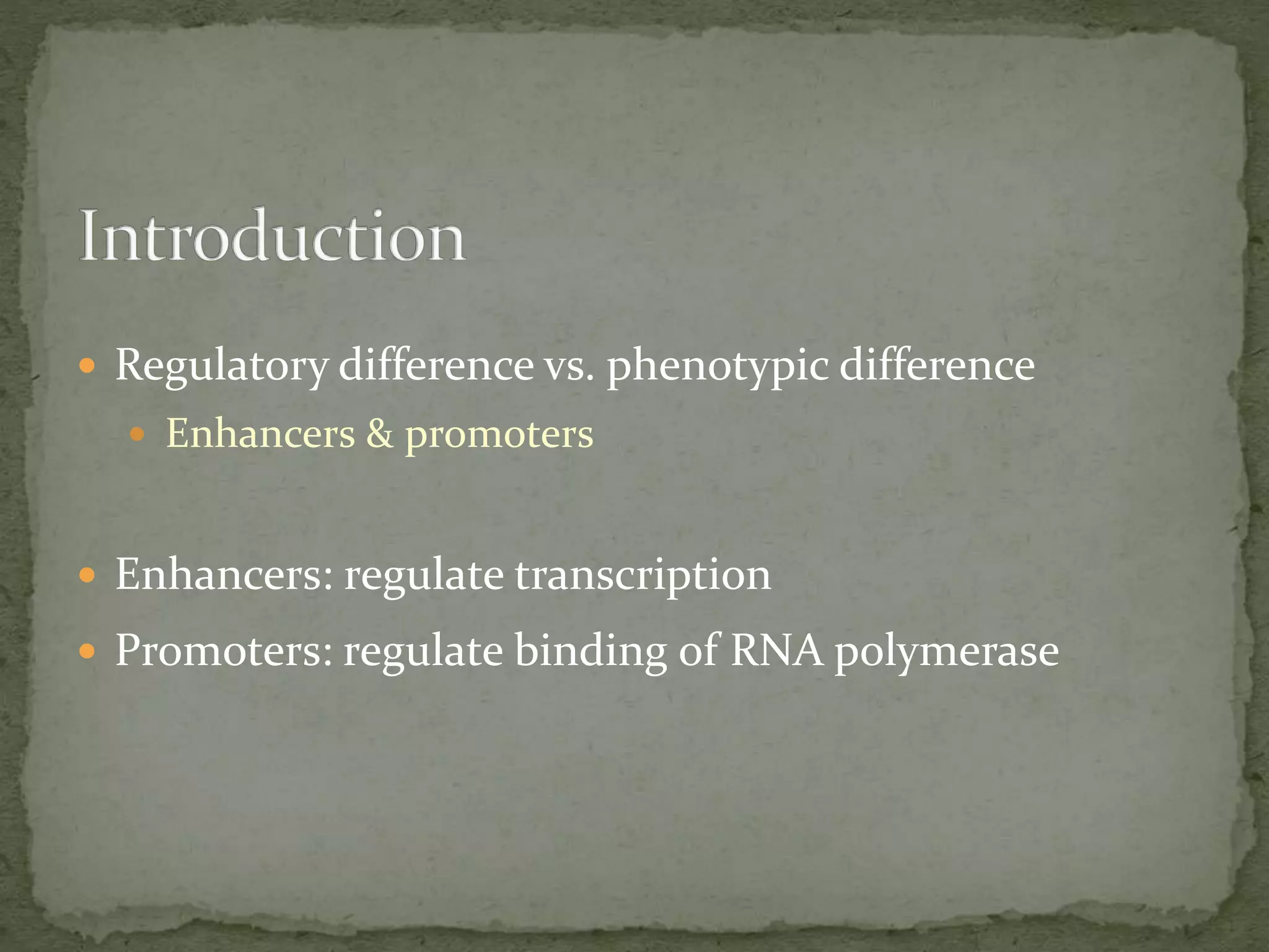 o) Powerpoint Enhancer Evolution Across 20 Mammalian Species | PPTX