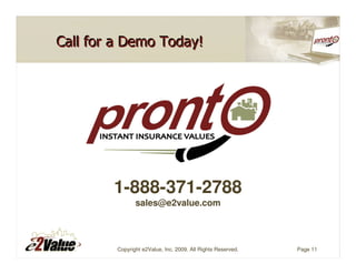 e2Value Pronto Brochure 3 09 | PDF