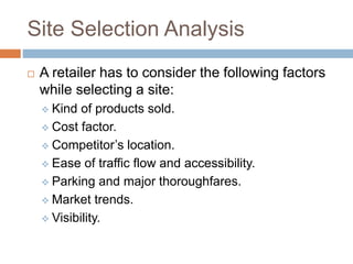 RETAIL LOCATION STRATEGY | PPTX