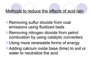 E2 Acid Rain | PPT | Chemistry | Science