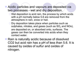 E2 Acid Rain | PPT | Chemistry | Science