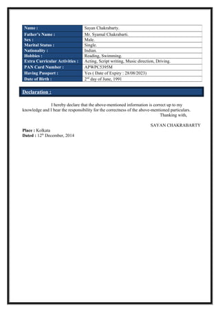 Sayan Chakrabarty_Resume | DOC