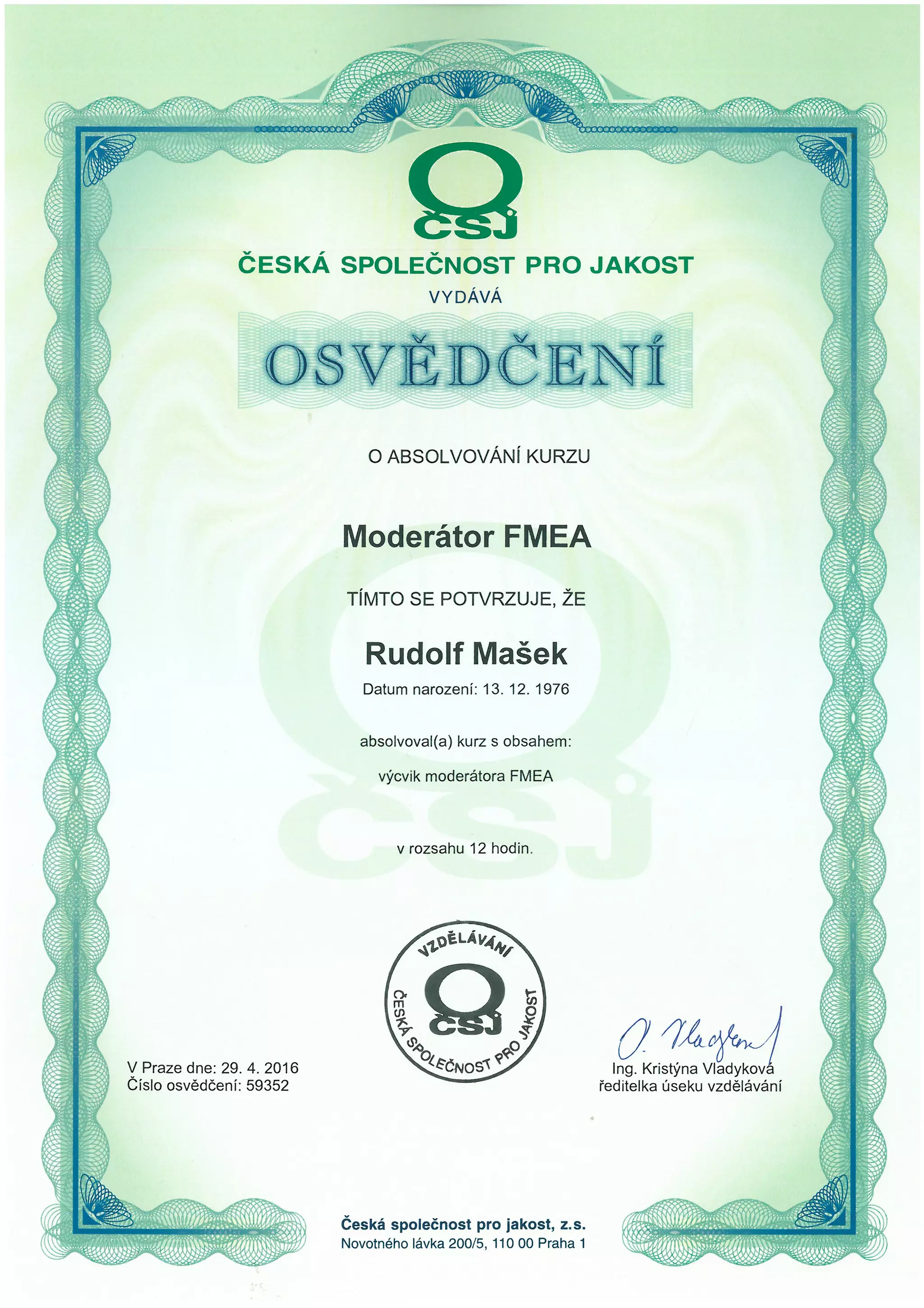 160429_CSJ_Moderator FMEA_Masek | PDF
