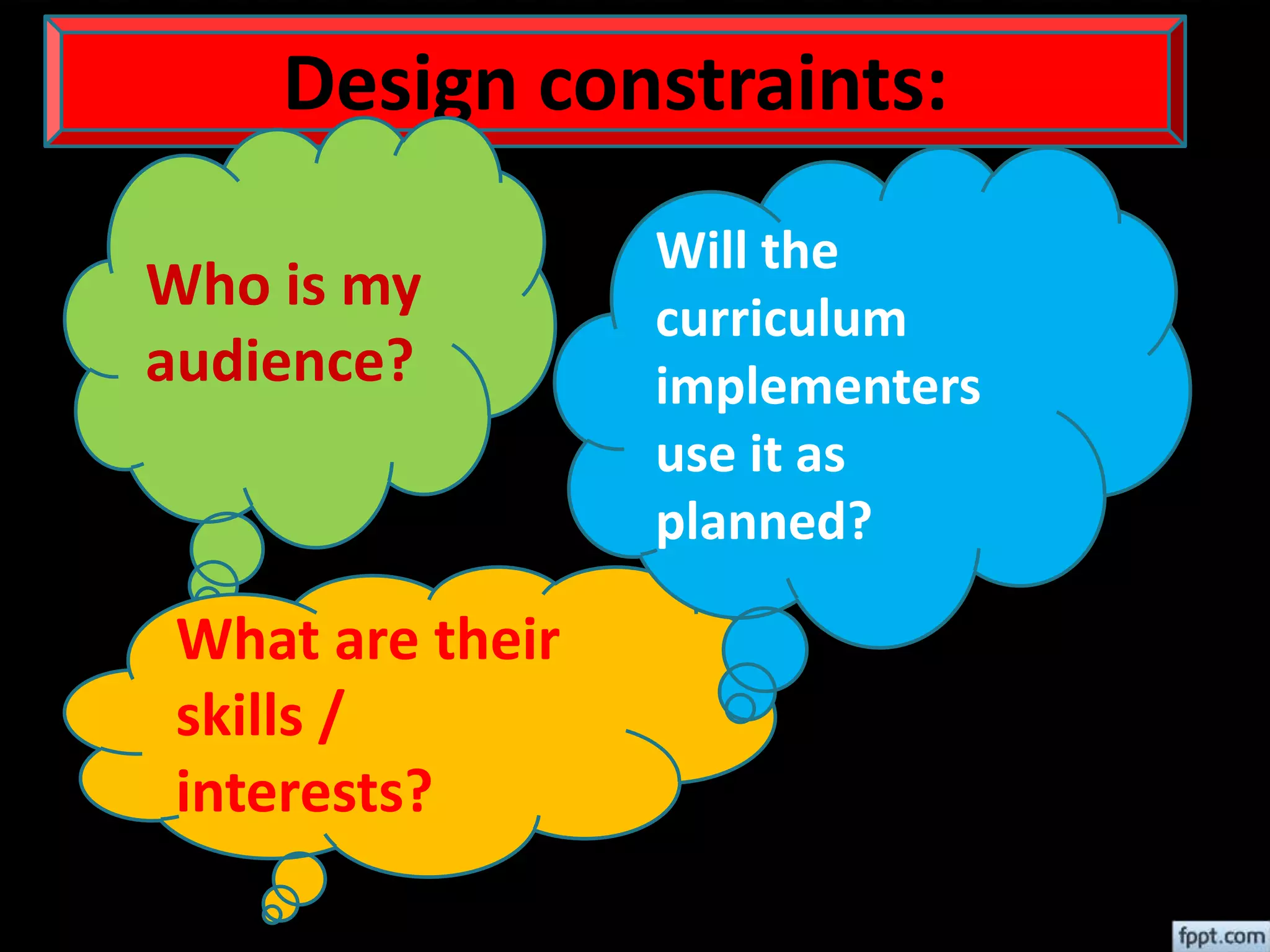 approaches to curriculum design | PPSX