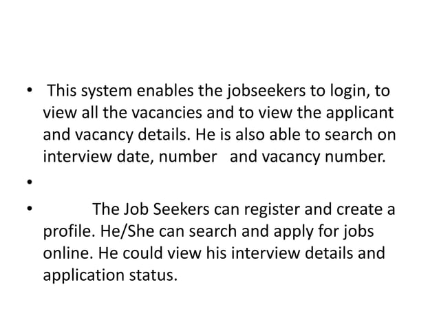 Online Job Portal ppt presentation | PPTX | Resume Writing and Advice ...