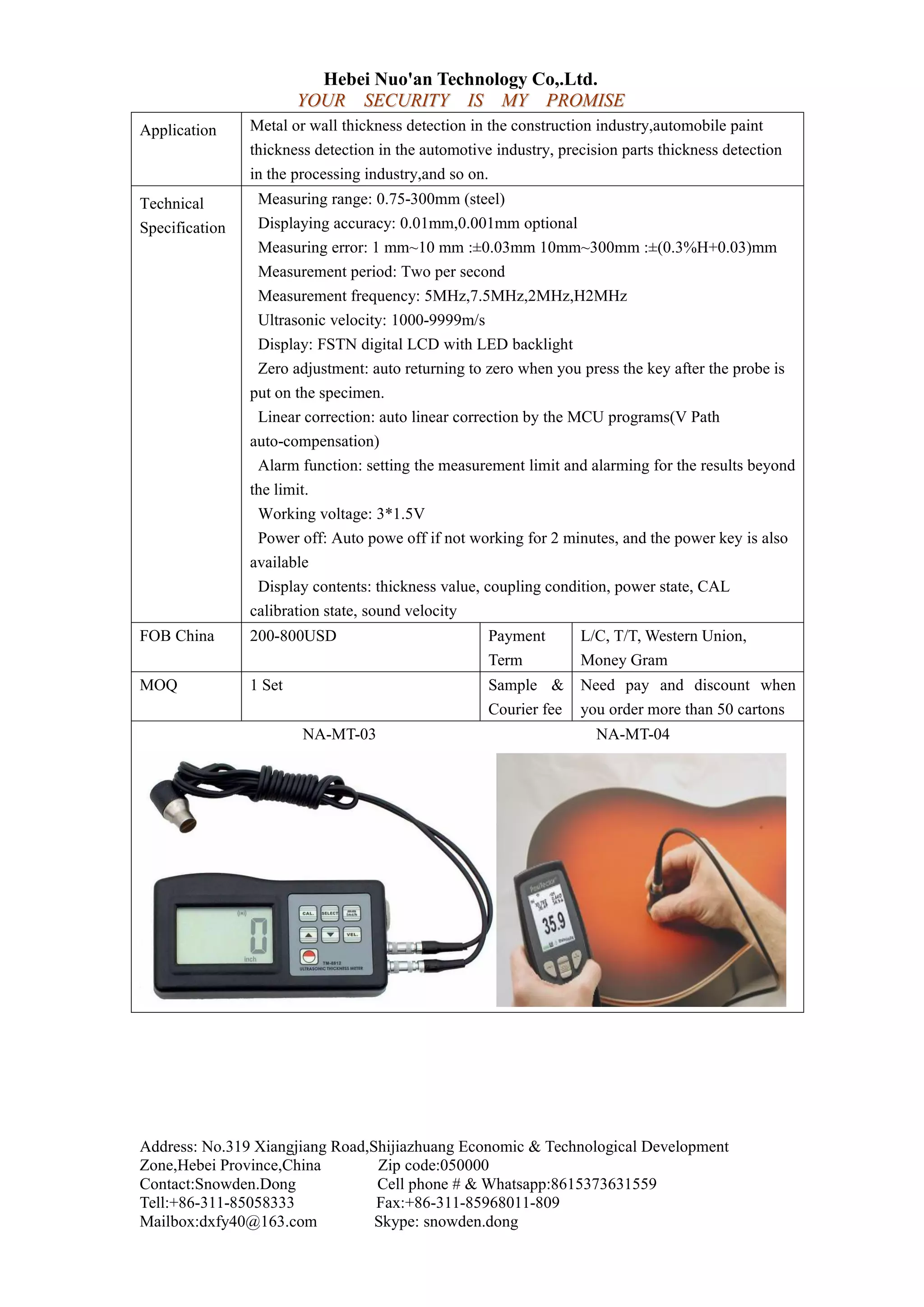 Thickness Measuring Instrument | PDF | Consumer Electronics ...