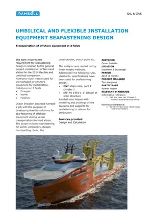 Project - Seafastening design - Kaiwan | PDF