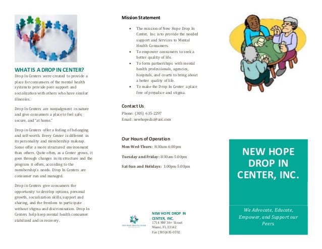 WHAT IS A DROP IN CENTER brochure sdc