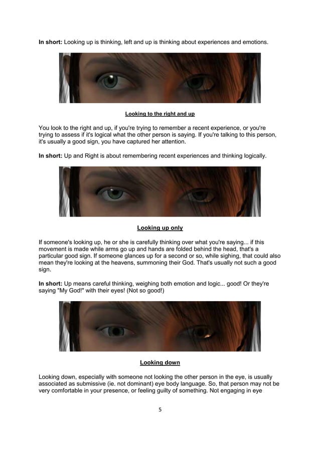 EYE TO EYE BODY LANGUAGE PDF file | PDF