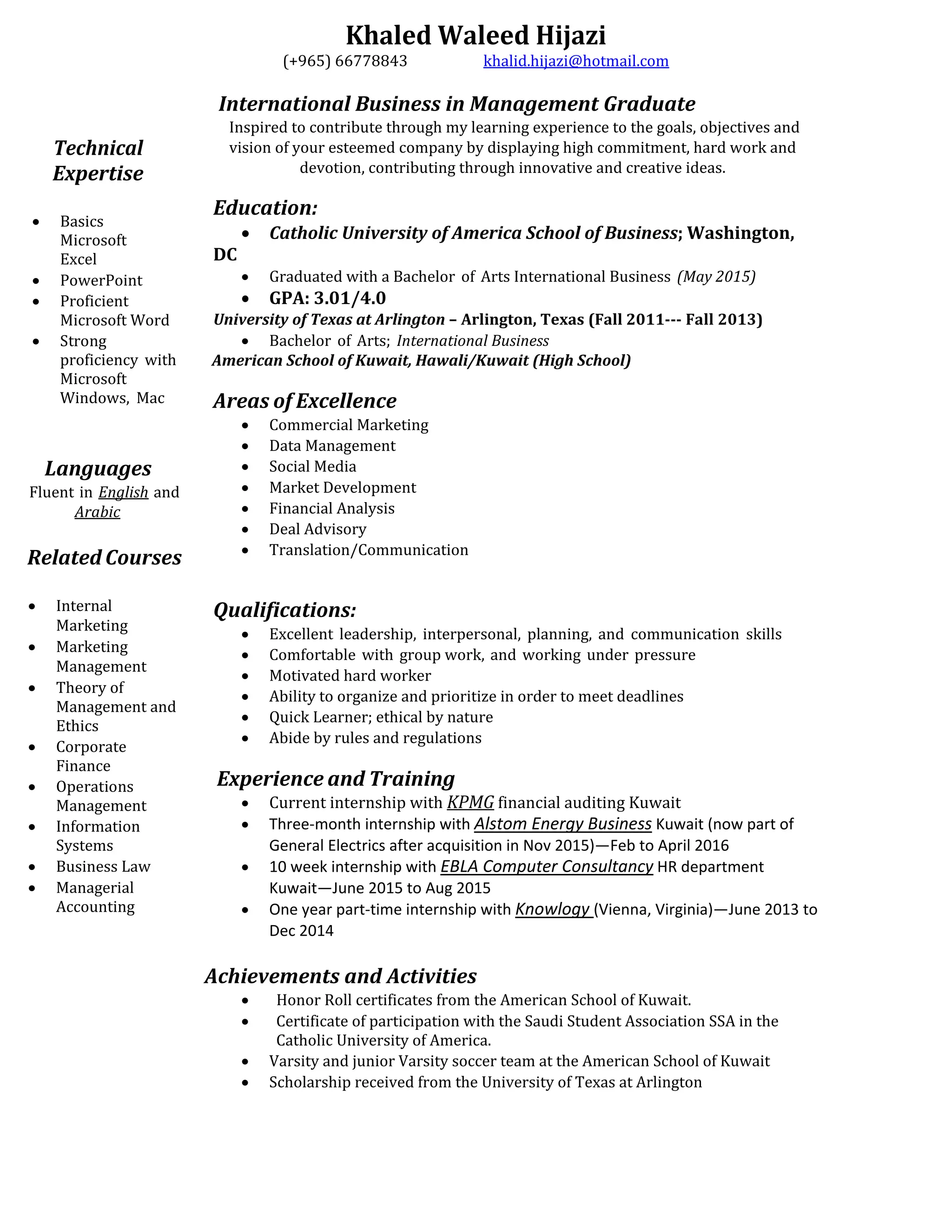 Khalid Hijazi CV | PDF