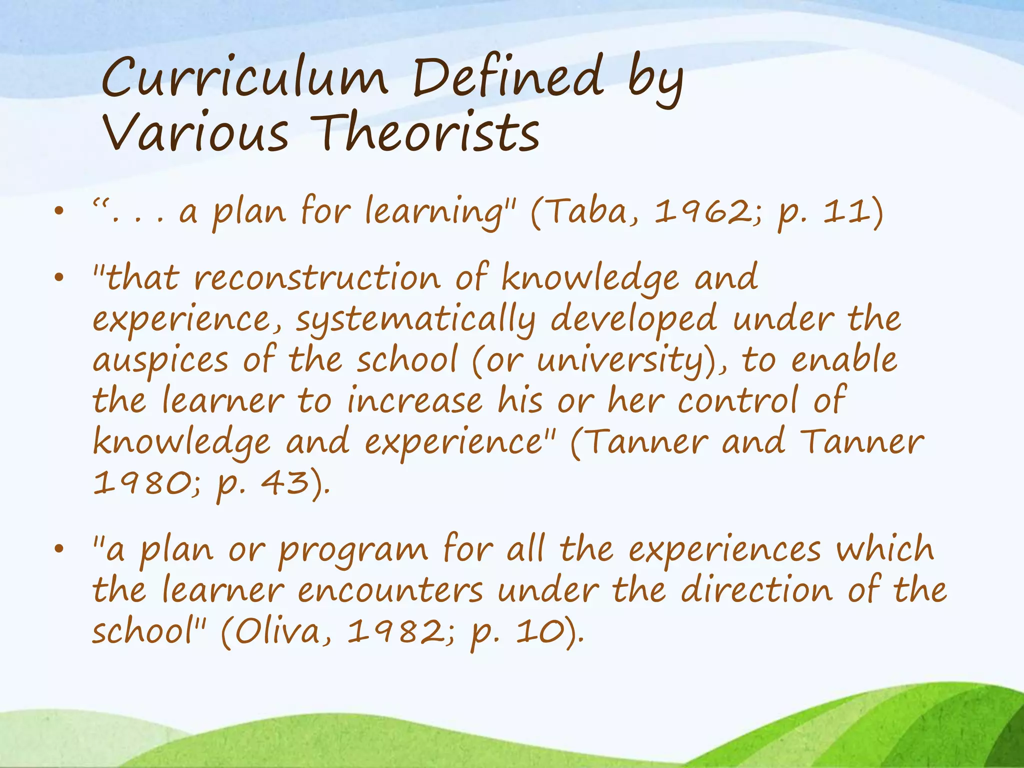 History of Curriculum (Prennialism, Essentialism, Progressivism) (8603 ...