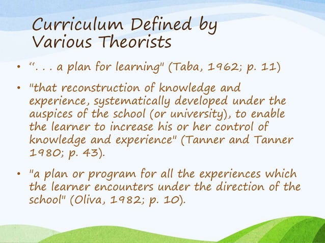History of Curriculum (Prennialism, Essentialism, Progressivism) (8603 ...
