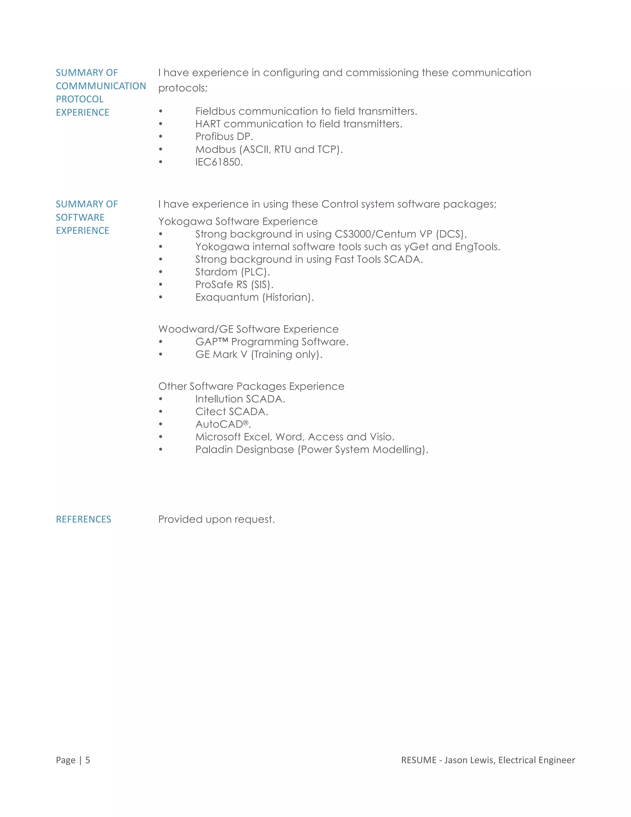 Resume - Jason Lewis | PDF