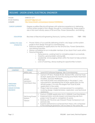 Resume - Jason Lewis | PDF